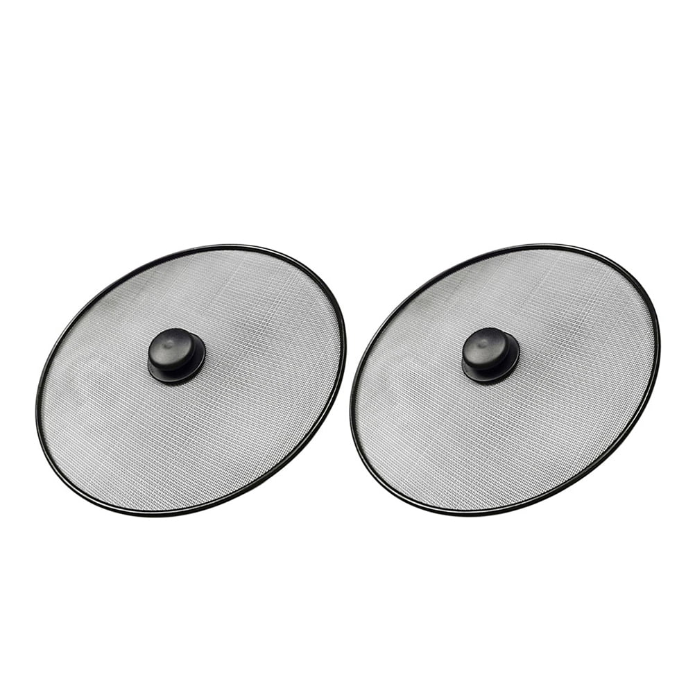 BESTYASH 2-Pack Stainless Steel Frying Pan Splatter Screen Mesh Guard ...