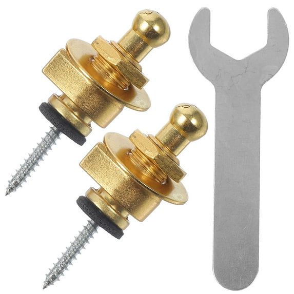 BESTYASH 2Pcs Golden Metal Guitar Strap Locks for Acoustic Electric ...