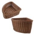 BESTYASH 2Pcs Imitation Rattan Corner Organizer Basket Coffee Plastic ...