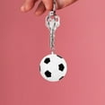 BESTYASH 2Pcs Metal Soccer Ball Football Keychain Black Creative ...
