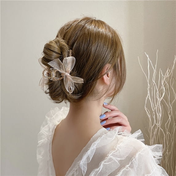 BESTYASH 2-Pack Multi-Color Hair Clips Set, Zinc Alloy Decorative Bow ...