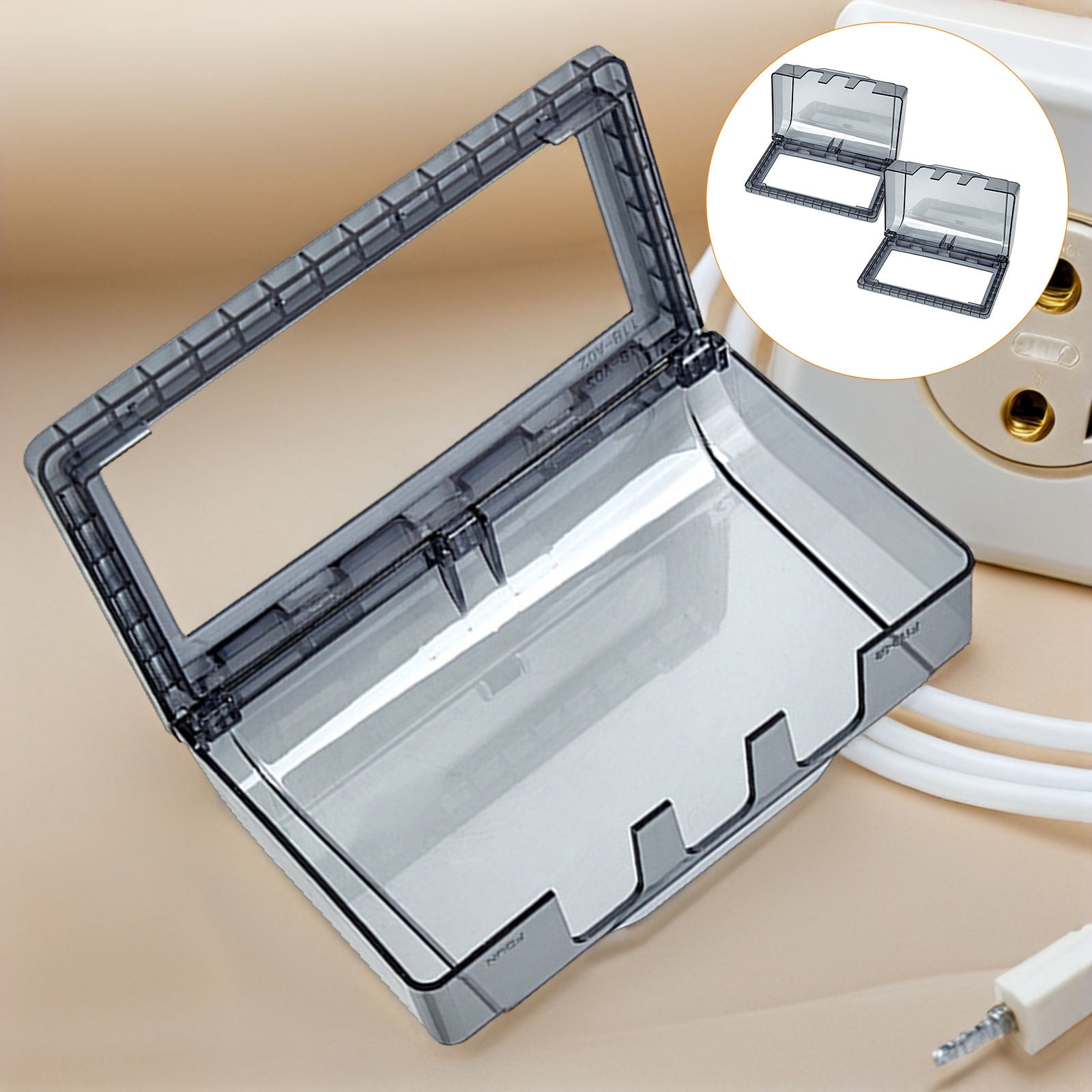 BESTYASH 2Pcs Multipurpose Waterproof Outlet Cover with Accurate Cable ...