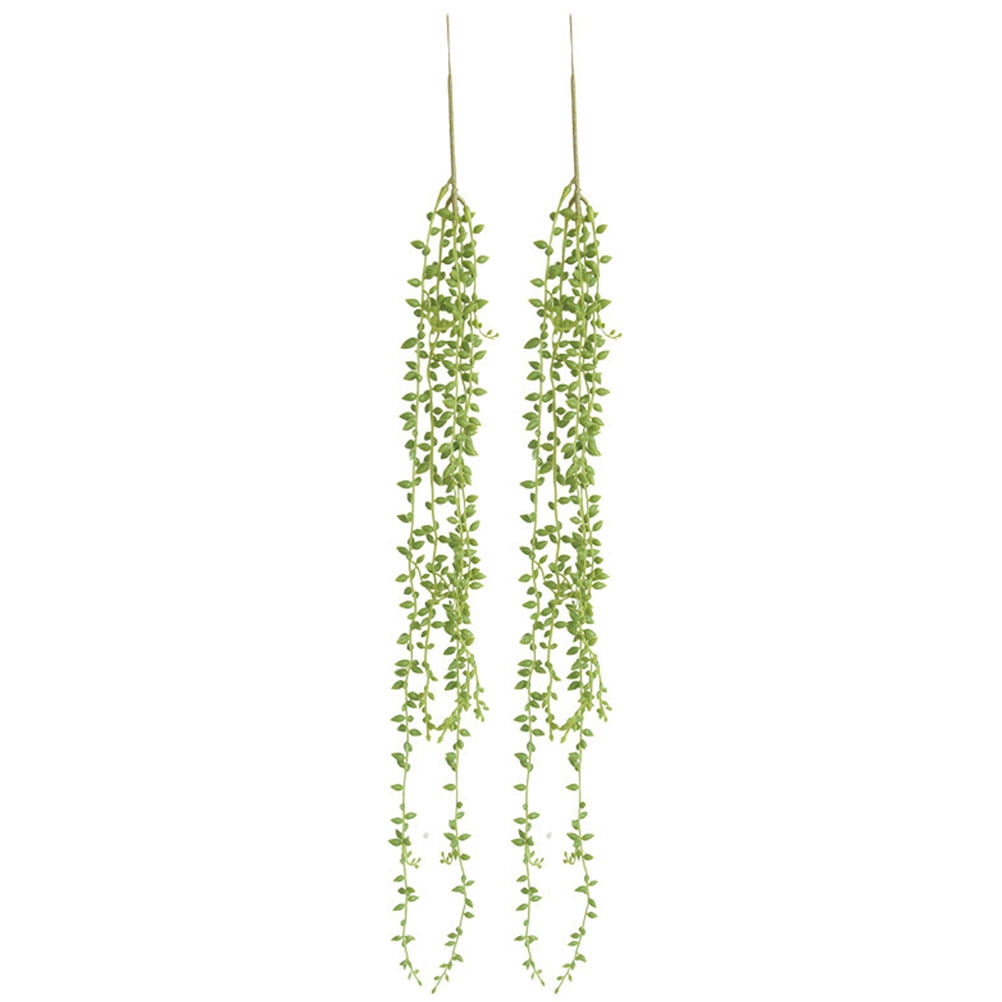 BESTYASH 2-Pack Plastic Fake Flowers for Bedroom and Balcony Decor with ...