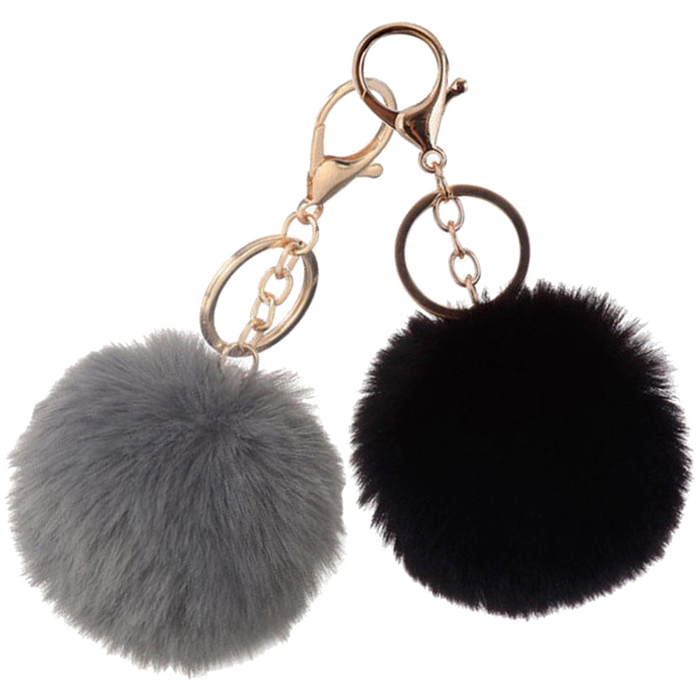 BESTYASH 2Pcs Pompom Keychain Cute Accessory for Backpacks on Christmas ...