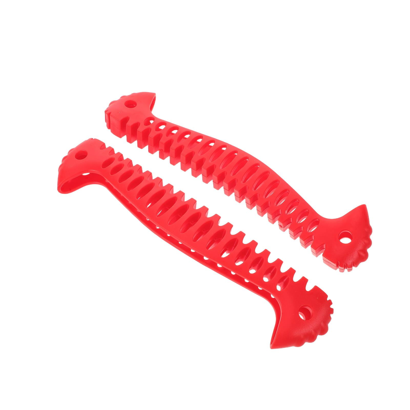 BESTYASH 2Pcs Red Easy Fit Elastic Ice Skate Blade Guards for Hockey ...