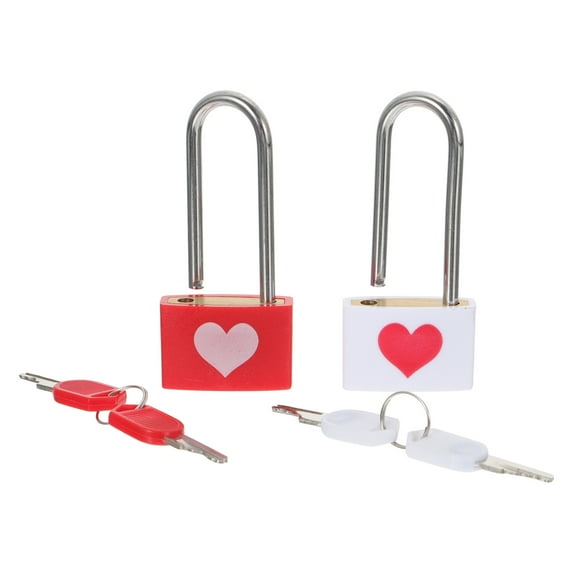 BESTYASH 2Pcs Red Multi-Functional Long Handle Padlock for Home Use ...