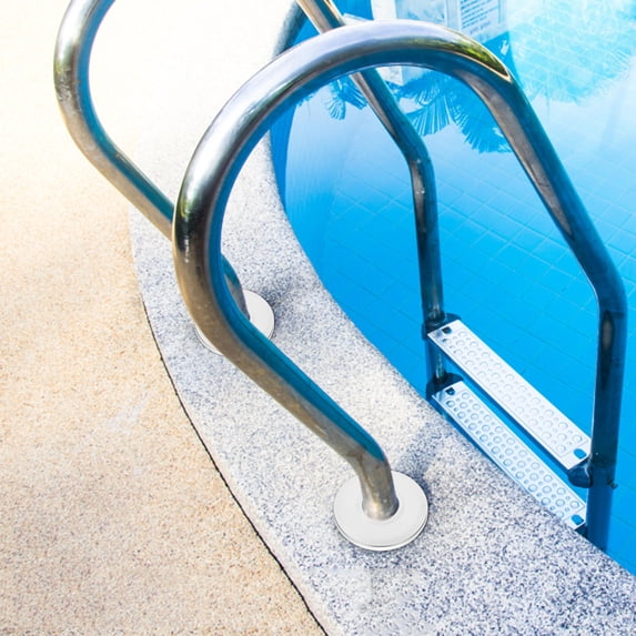 BESTYASH 2Pcs Silver Stainless Steel Pool Ladder Handrail Covers ...