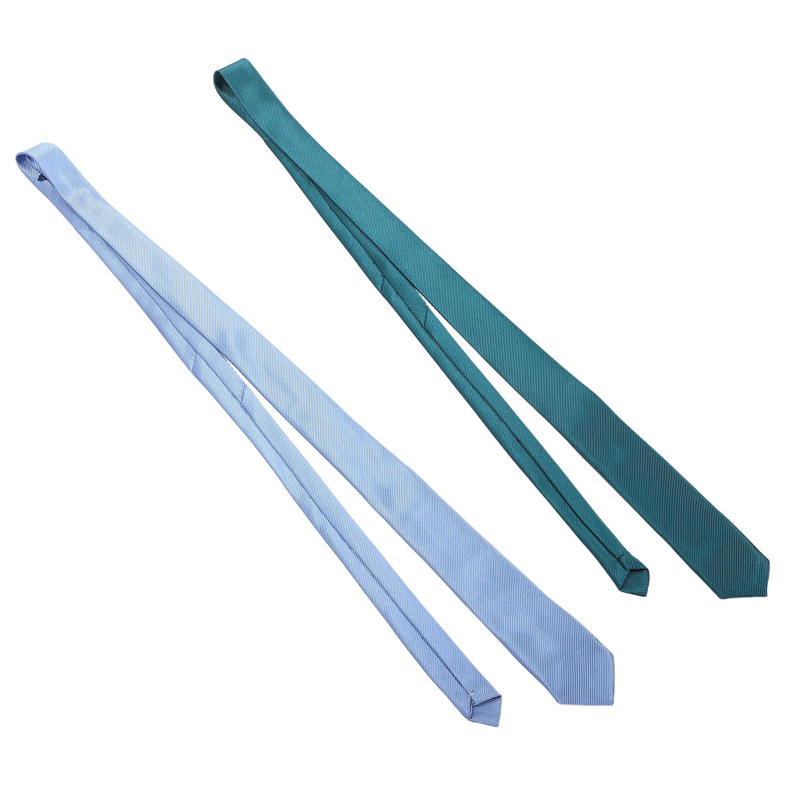 BESTYASH 2Pcs Slim Business Tie in Assorted Colors Smooth Finish ...