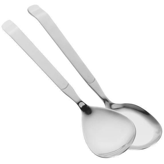 BESTYASH 2Pcs Stainless Steel Kitchen Serving Spoons Long Handle ...