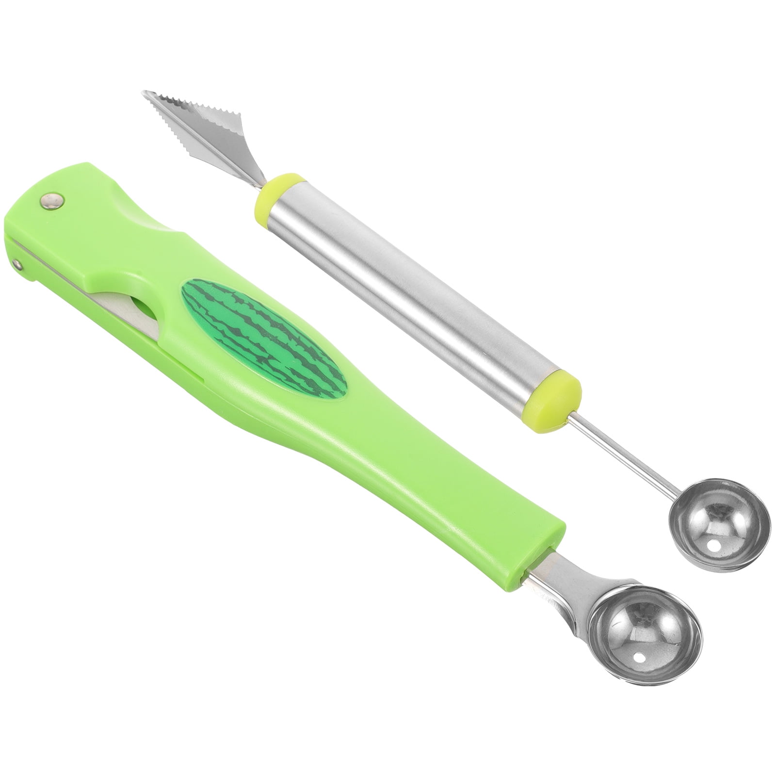 BESTYASH 2Pcs Stainless Steel Watermelon Scooper Set with Assorted ...