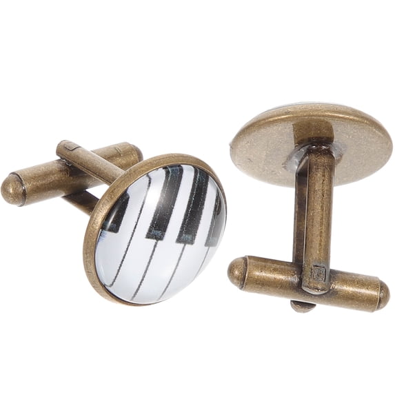 BESTYASH 2Pcs Piano Pattern Mens Suit Accessory Tuxedo Buttons and ...