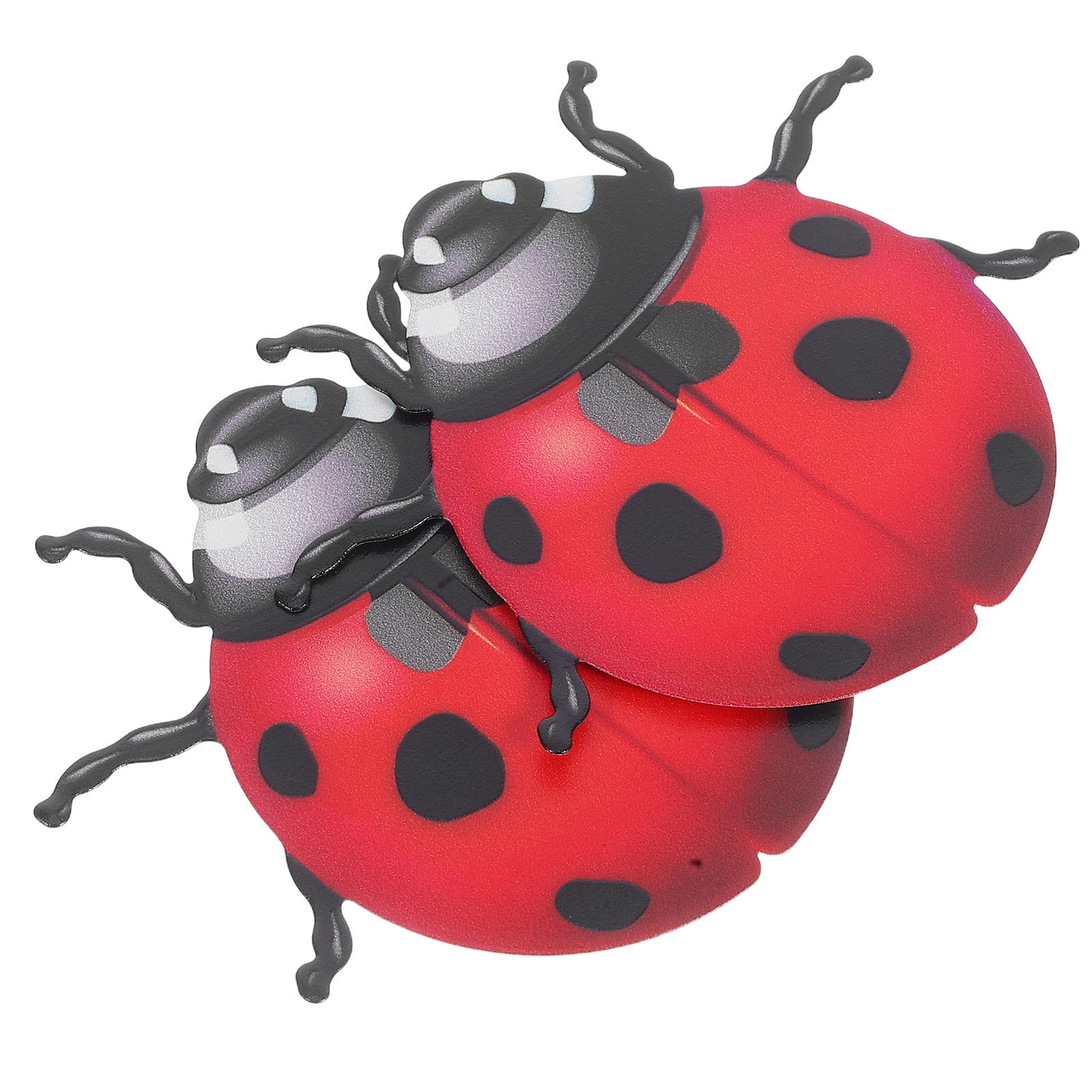 BESTYASH 2Pcs Unique Red Iron Ladybug Wall Hanging for Outdoor and ...