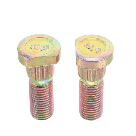 BESTYASH 2Pcs Wheel Lug Bolts Golden Alloy For Mechanics Providing ...
