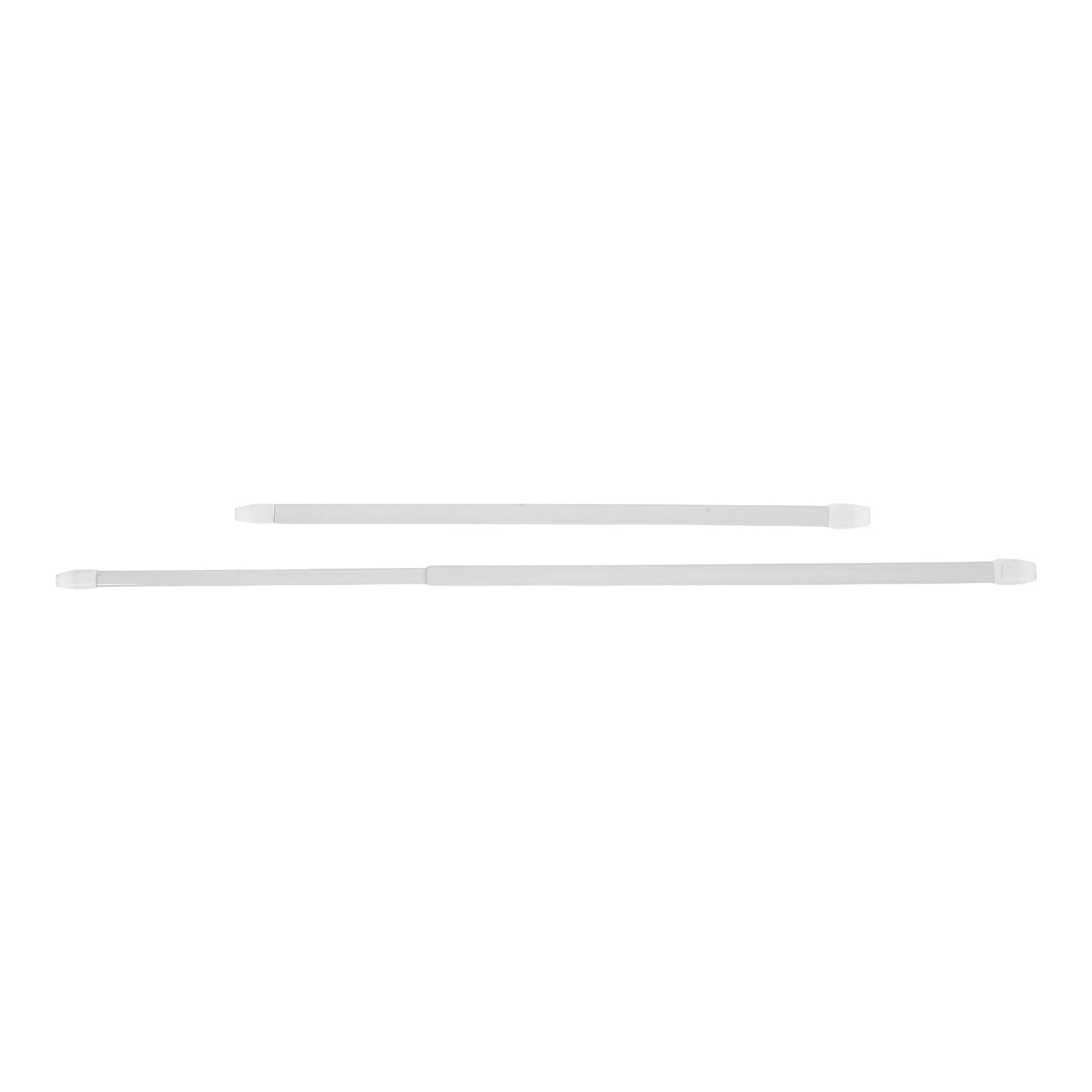 BESTYASH 2Pcs White Adjustable Shower Curtain Rods with Telescopic ...