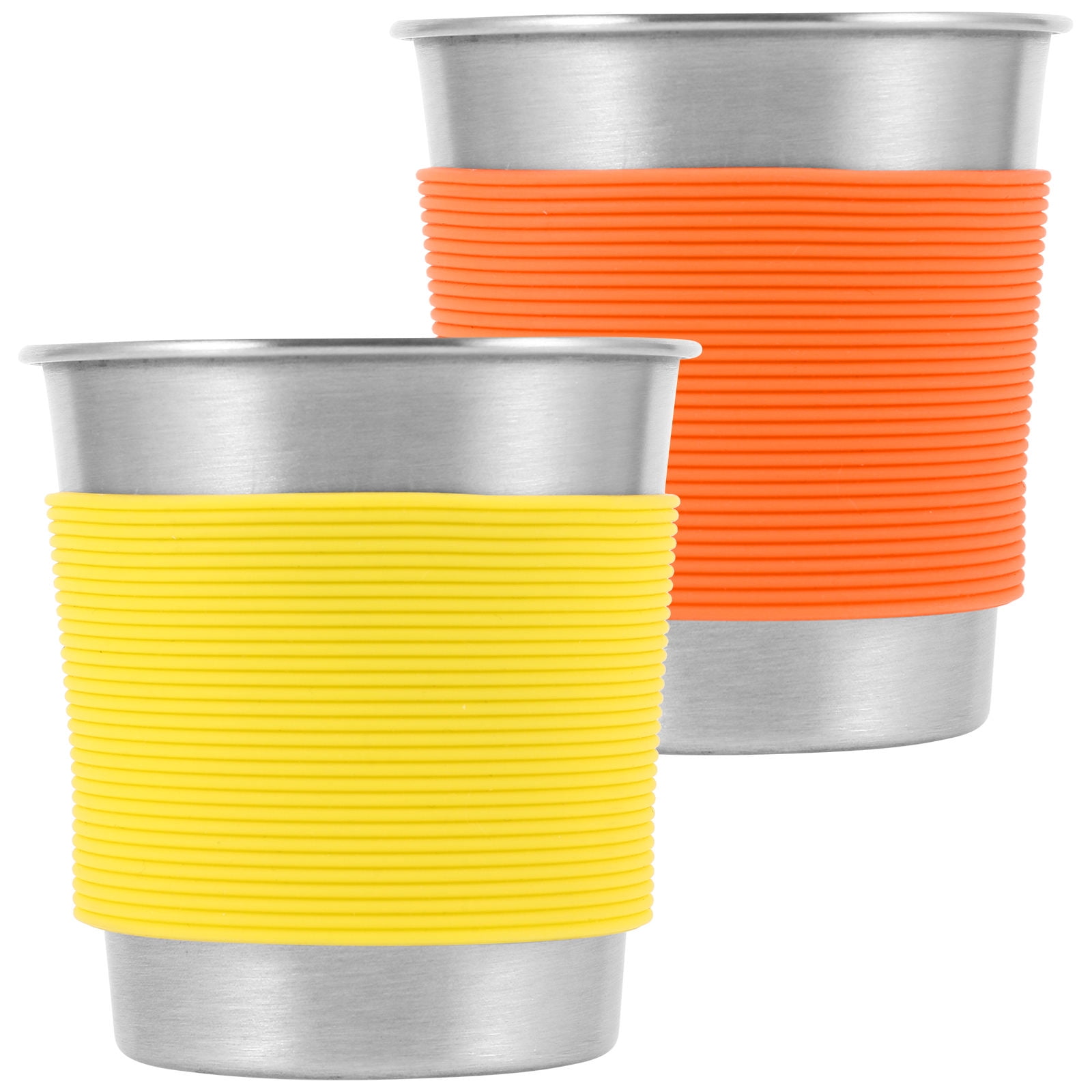 BESTYASH Silicone Cup Sleeve Metal Cup Durable 2Pack Back to School ...