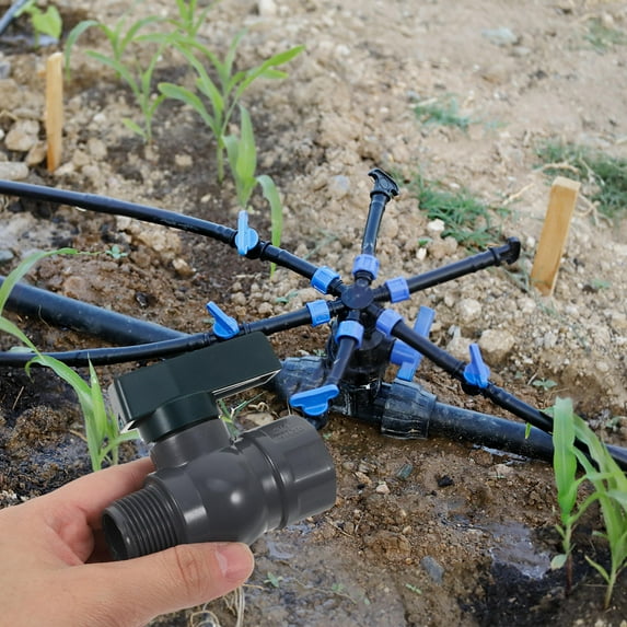 BESTYASH 2Set Rain Barrel Spigot Kit Gutter Diverter for Rain Barrel ...