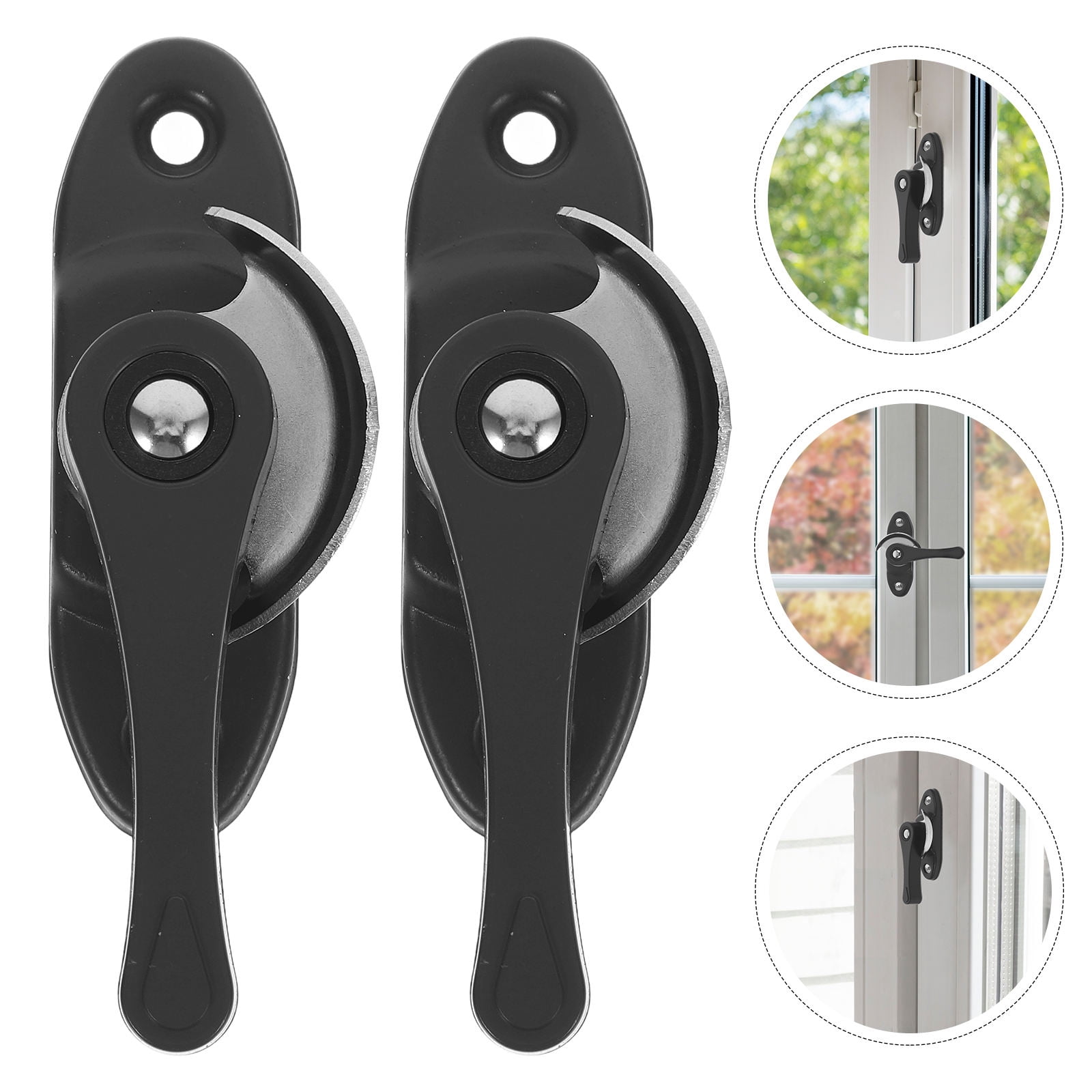 BESTYASH Replacement Window Latch Window Sash Lock Dark Grey PVC 2 Sets ...