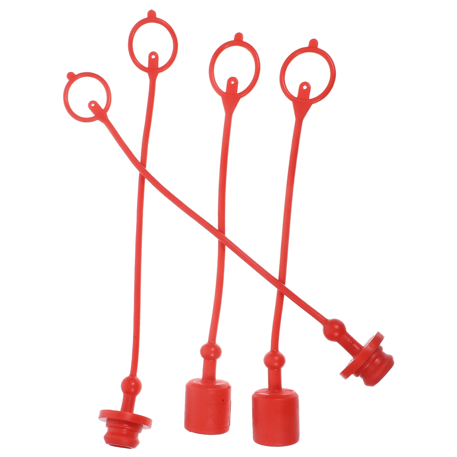 BESTYASH 2Sets Hydraulic Coupler Dust Caps and Plugs Red High Precision ...