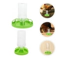 BESTYASH 2Sets Poultry Feeding Tray Plastic Chicken Feeder for Small ...