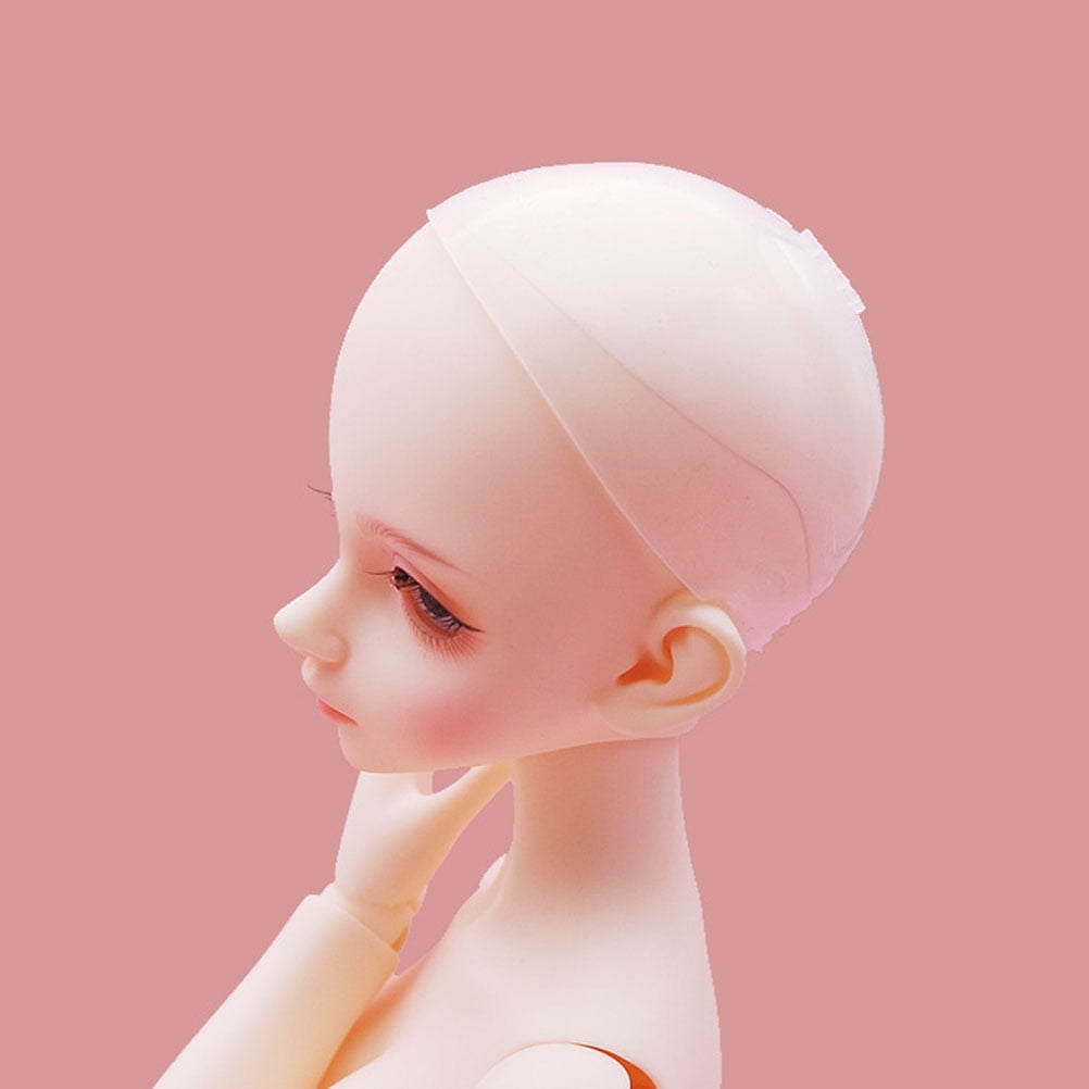 BESTYASH 2pcs BJD Design Silicone Transparent Doll Wig Cap for ...