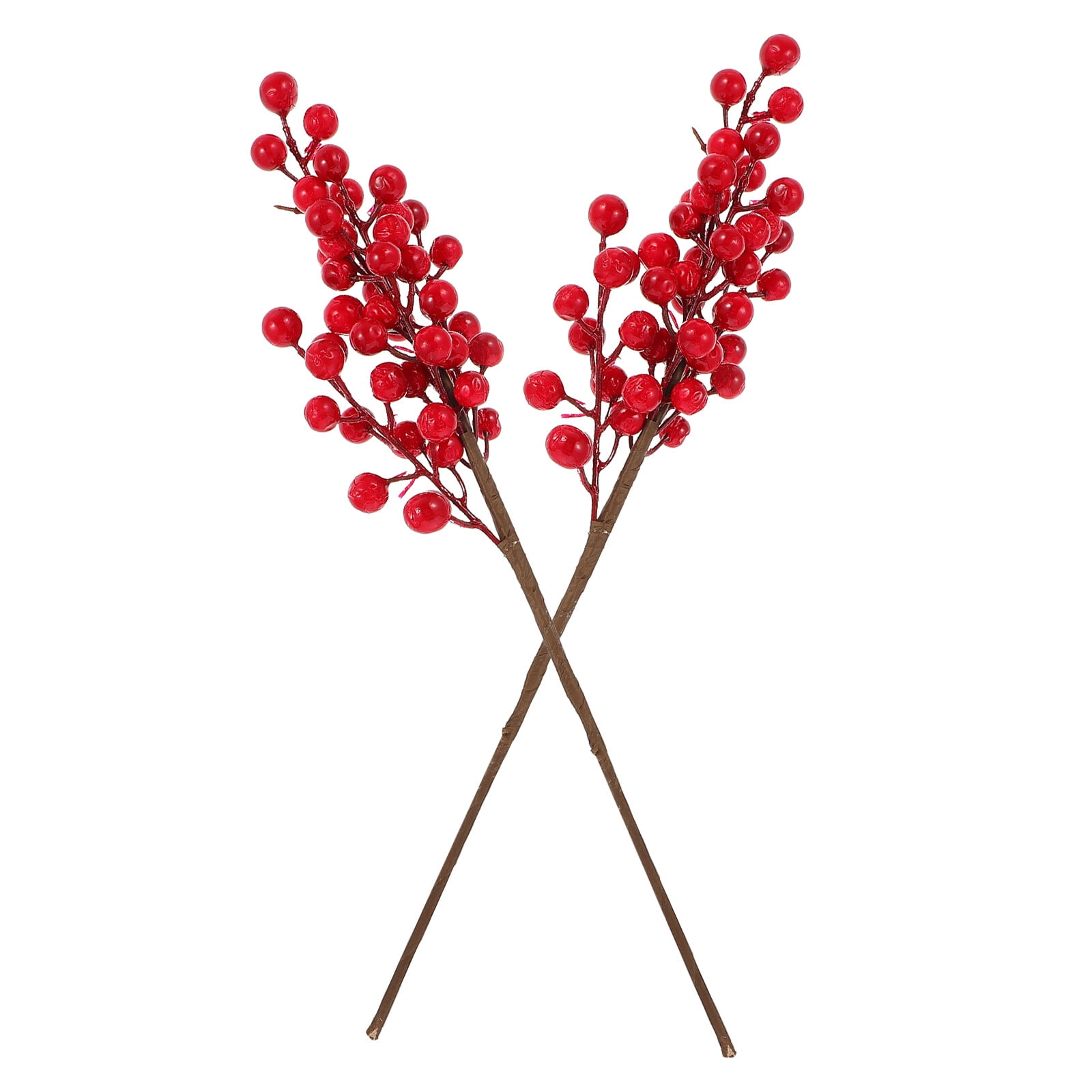 BESTYASH 2pcs Red Berry Stems Plastic Vase Fillers Photographers ...