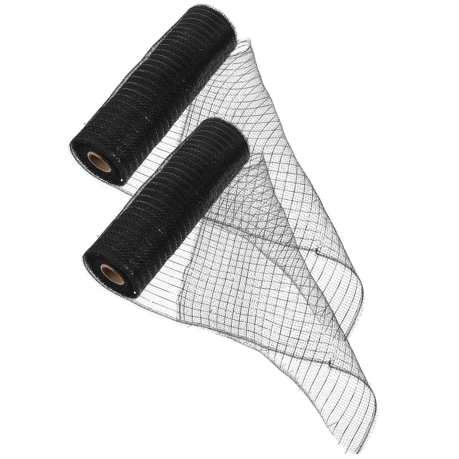 BESTYASH 2Pcs Black Polyethylene Mesh Ribbon for DIY Crafts and Home ...