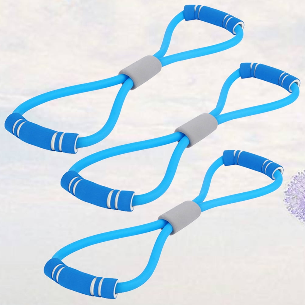 BESTYASH 3 Pcs Blue Flat Tension Bands for Exercise Women Strength ...