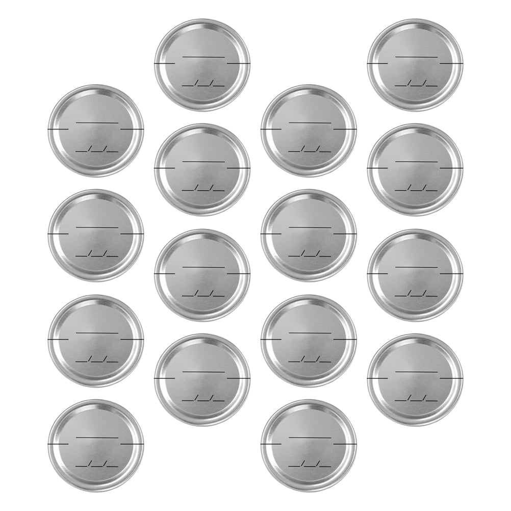 BESTYASH 30Pcs Mason Jar Accessories Silver Tinplate Date Disc with ...