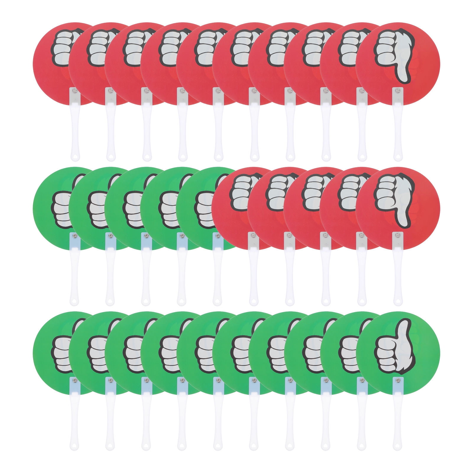 BESTYASH 30Pcs Teacher Voting Paddle Reusable Plastic Judging Board for ...