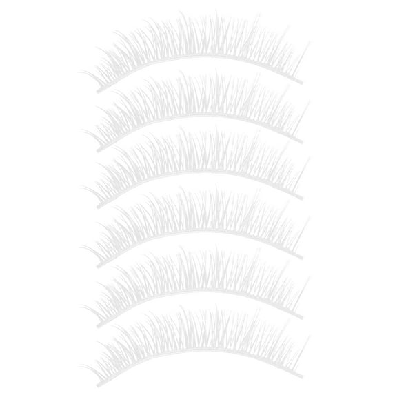 BESTYASH 3 Pairs Fancy Dress Eyelashes Natural Looking White Fiber ...