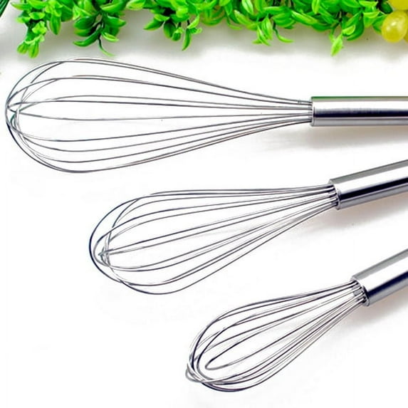 BESTYASH 3Pcs Balloon Wire Whisk Stainless Steel Cooking Utensil for ...