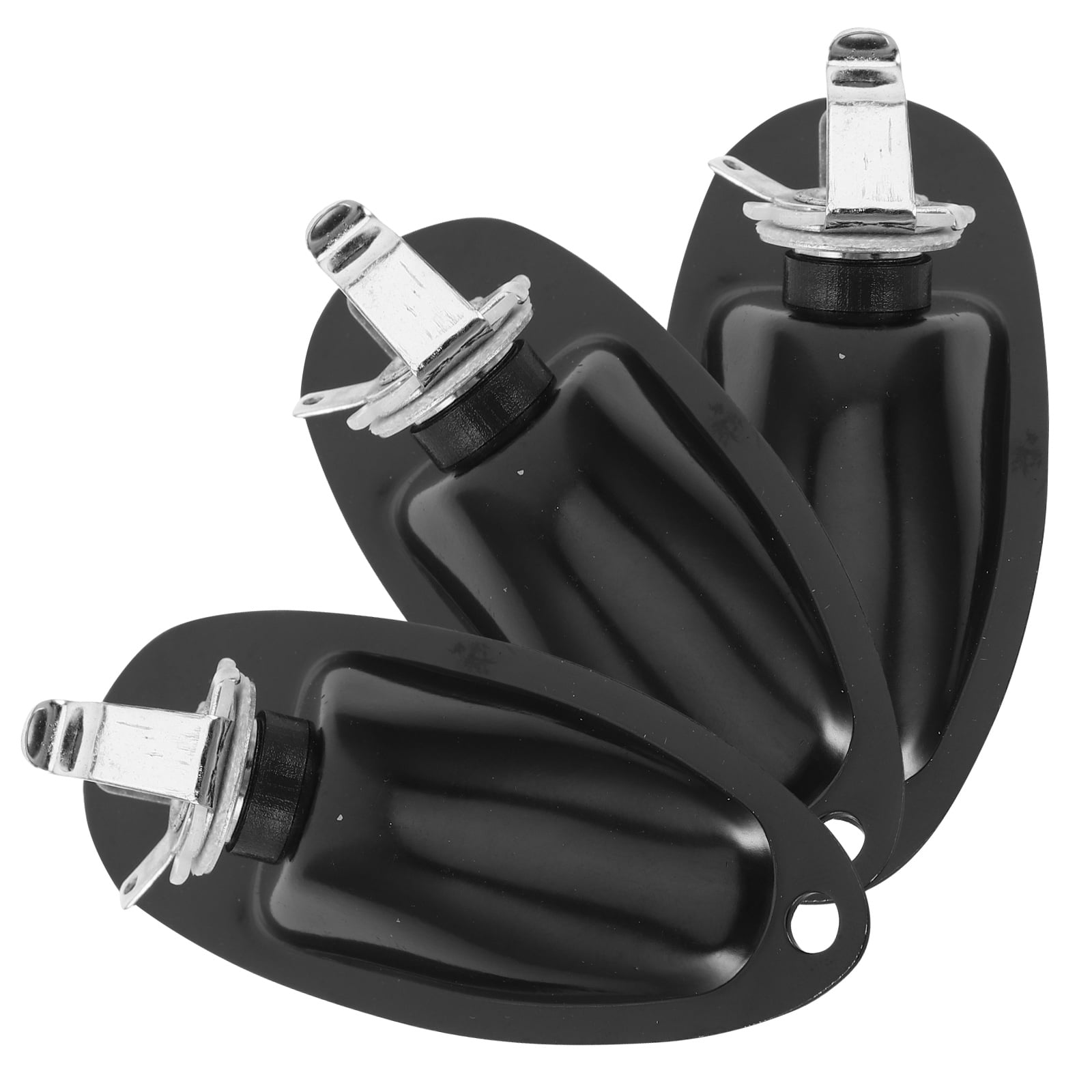 BESTYASH 3Pcs Black Output Jack Socket Plate for Electric Guitar with ...