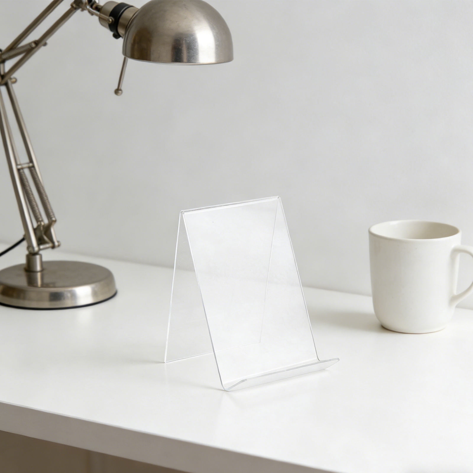 BESTYASH 3Pcs Clear Acrylic Book Stands for Shelves Modern Book Display ...
