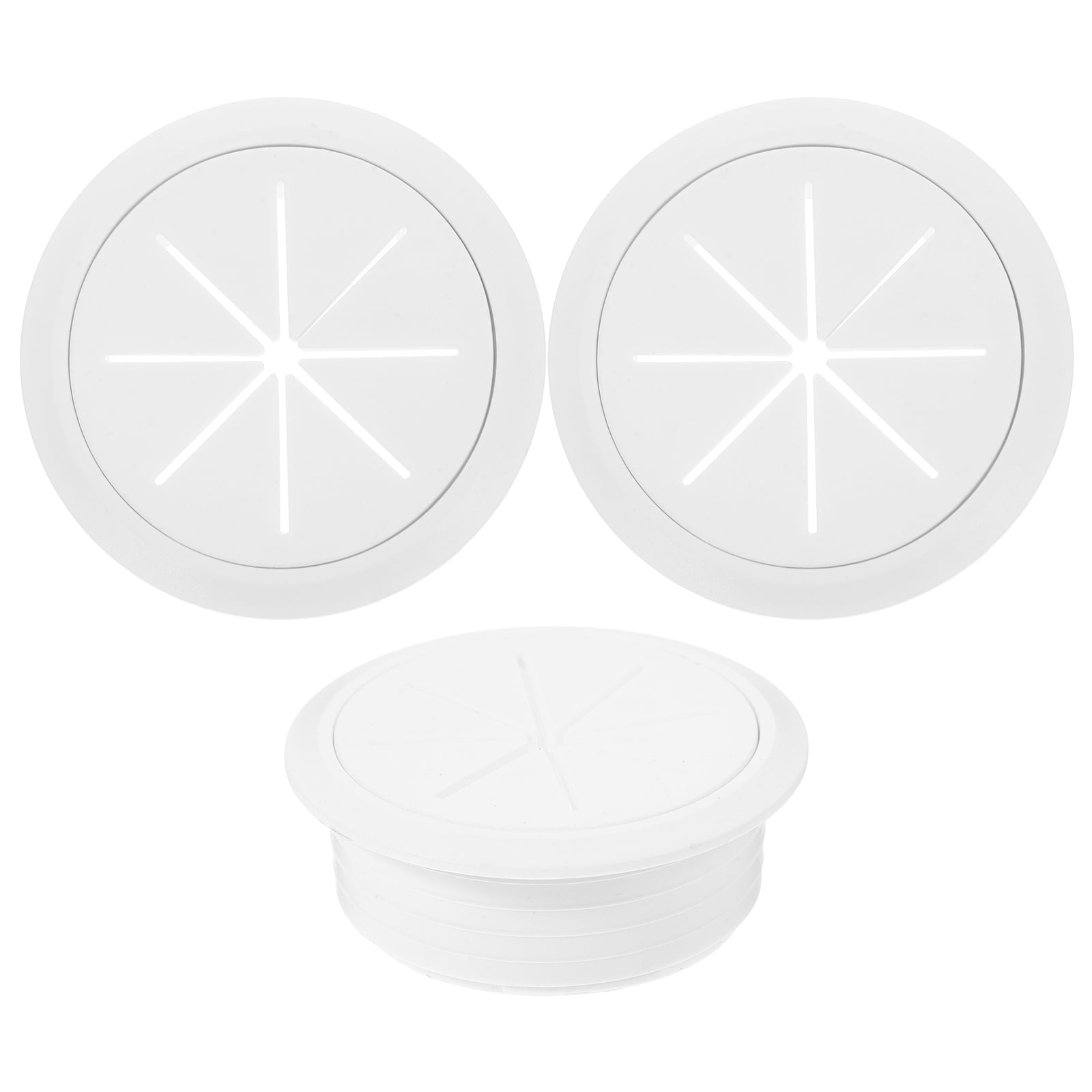 BESTYASH 3Pcs Desktop Cable Hole Grommet Plastic Plug for Simple Design ...