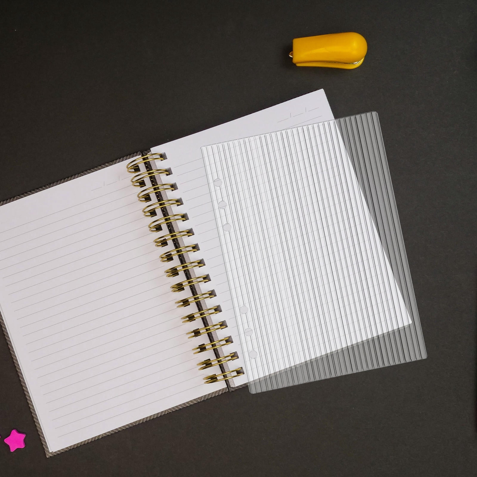 BESTYASH 3Pcs Detachable Transparent Acrylic Binder Cover for A5 Loose ...