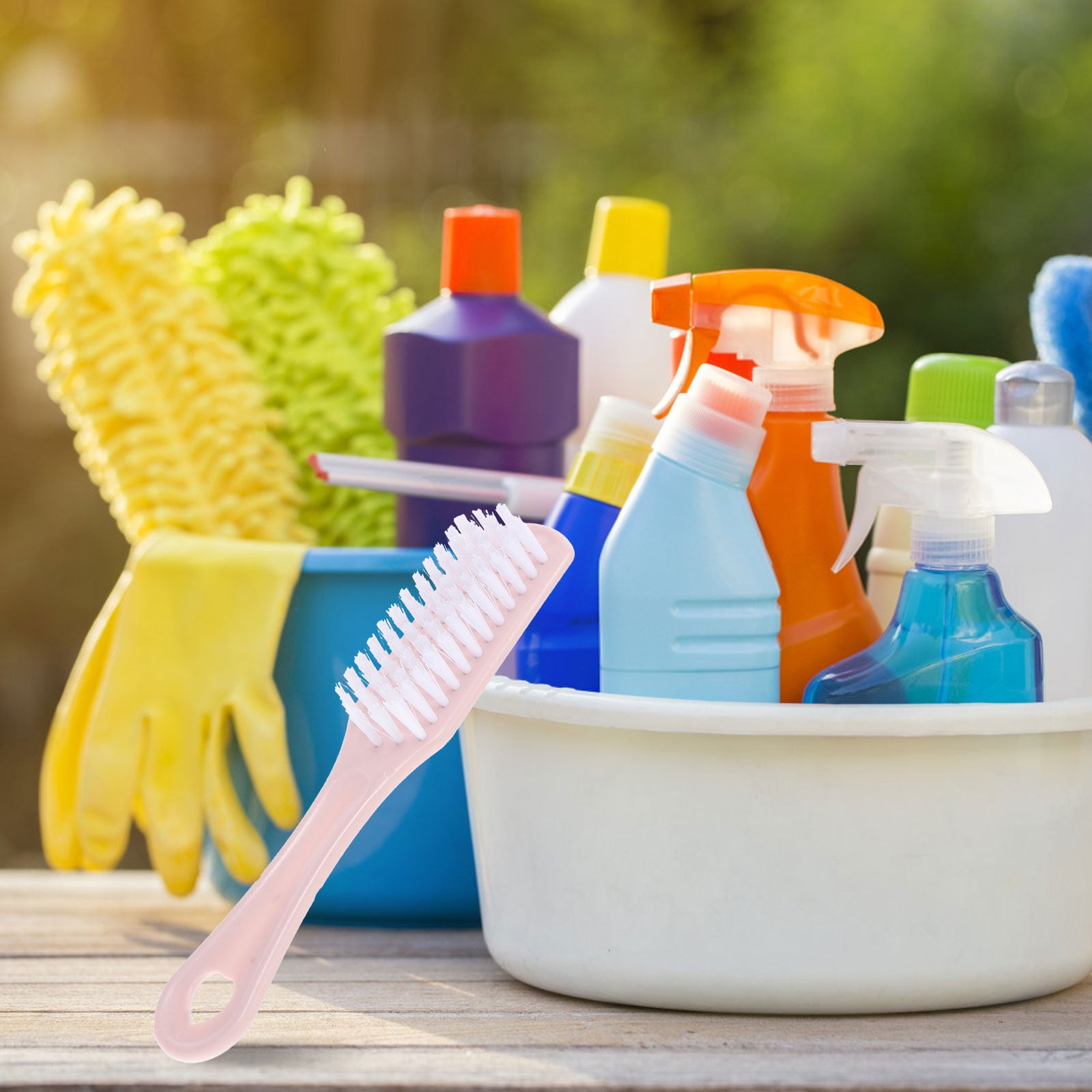 BESTYASH 3Pcs Hand Scrub Brush Assorted Color Long Handle Shoes ...