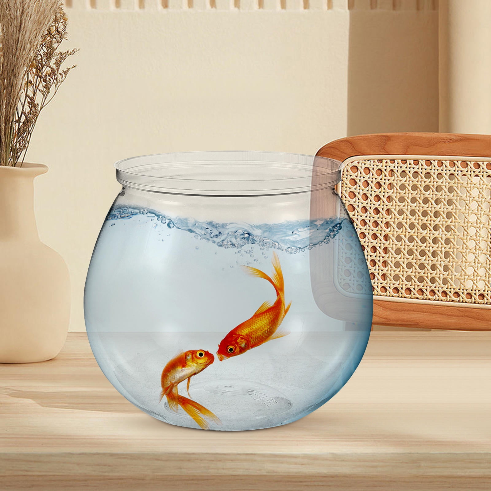 BESTYASH 3Pcs Transparent Plastic Fish Bowls Durable Aquarium Tanks ...