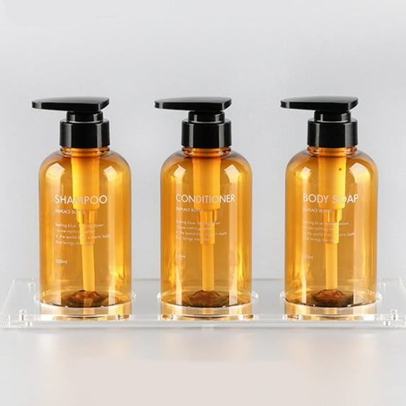 BESTYASH 3-Pack Brown Refillable Lotion Bottles with Press Pump ...