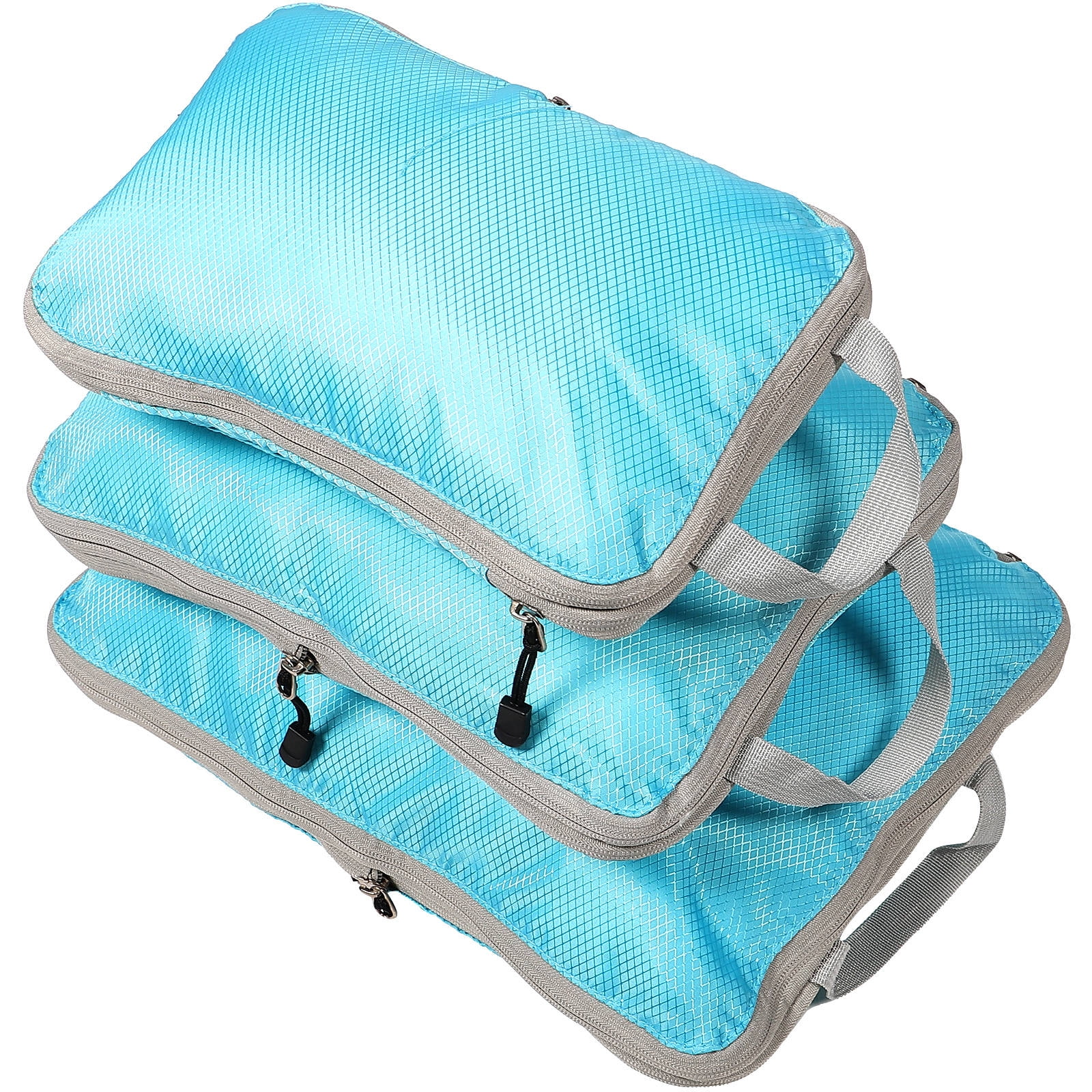 BESTYASH 3Pcs Travel Packing Organisers Sky-blue Nylon Travel Organizer ...