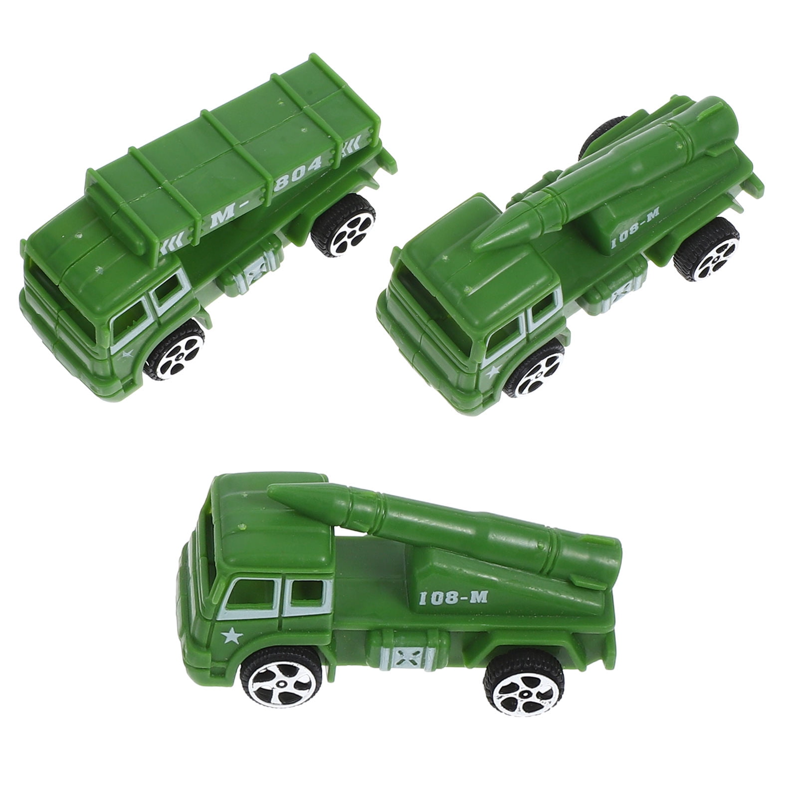 BESTYASH 3-Piece Green Toy , ABS Model Trucks for Kids, Collectible ...