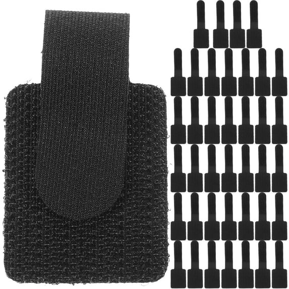 BESTYASH 40Pcs Reusable Black Cable Ties Made of High Grade Nylon Fiber ...