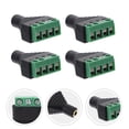 BESTYASH 4Pcs 3.5mm Stereo Screw Terminal Block Audio Connector for ...
