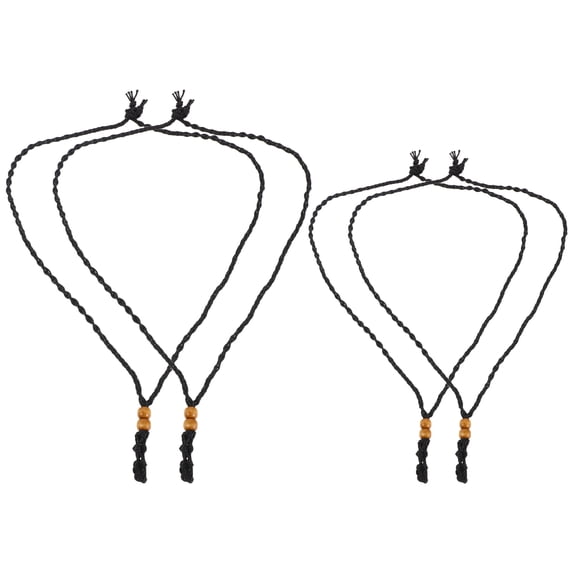 BESTYASH 4Pcs Black Adjustable Crystal Cage Necklace Cord for Natural ...