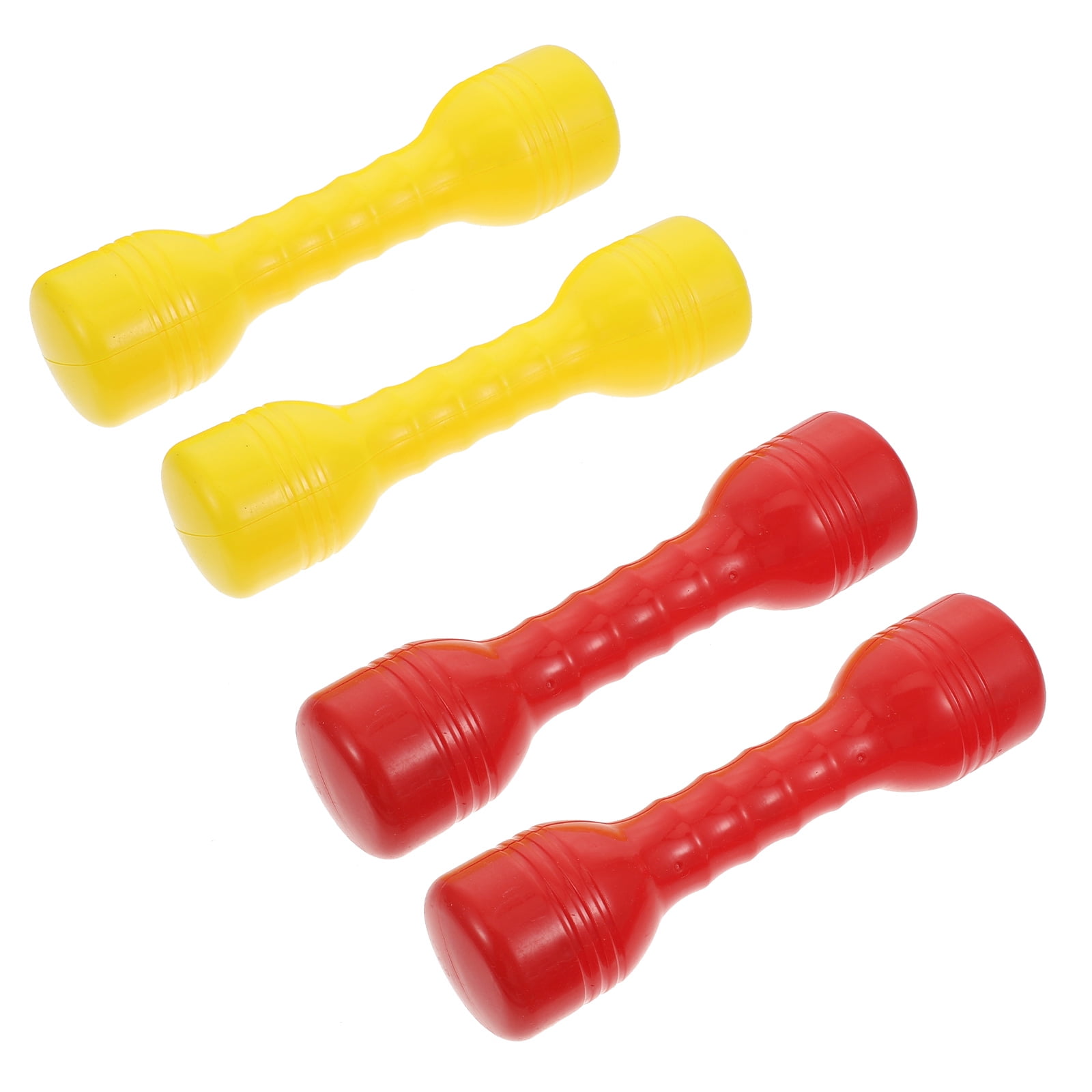 BESTYASH 4Pcs Adorable Dumbbell Prop Lightweight Plastic Assorted Color ...