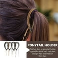 BESTYASH 4-Pack Assorted Color Rhinestone Hair Clips Glitter Ponytail ...