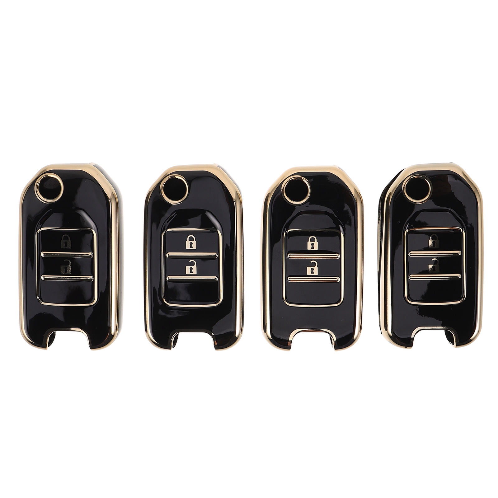 BESTYASH 4Pcs Black Tpu Car Remote Key Cover Case Protective Sleeve for ...