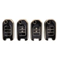 BESTYASH 4Pcs Universal Black Car Key Fob Cover Waterproof Tpu ...