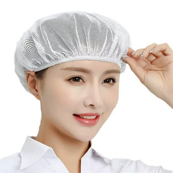 BESTYASH 4Pcs Breathable Cotton Mesh Hair Nets for Food Service Workers ...