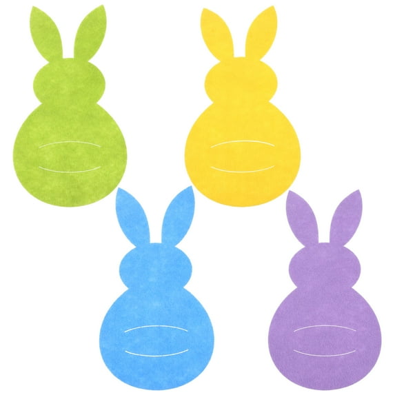 BESTYASH 4Pcs Bunny Fork Cutter Pouches Easter Theme Assorted Colors ...