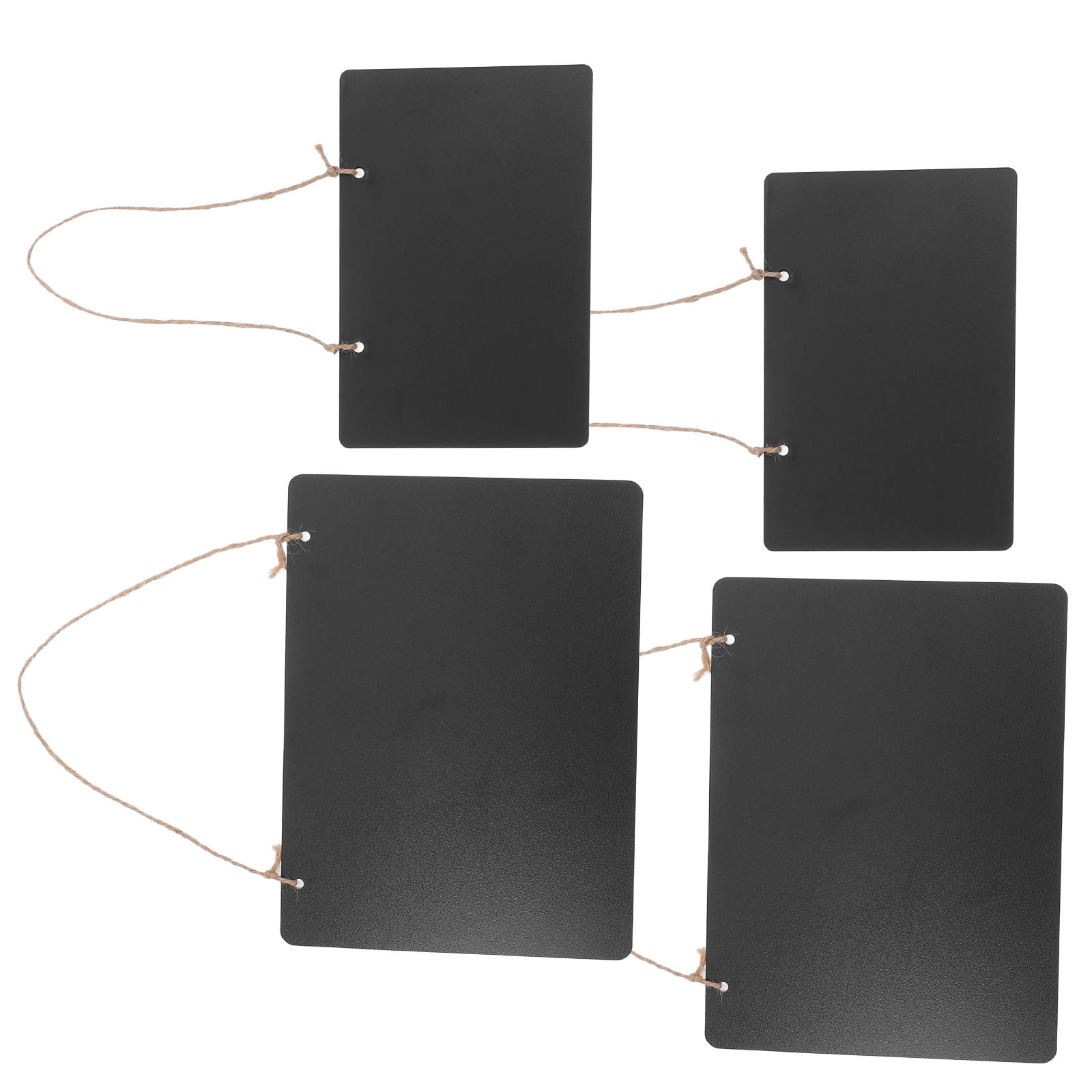 BESTYASH 4Pcs Double Sided Erasable Message Board Wooden Hanging Sign ...
